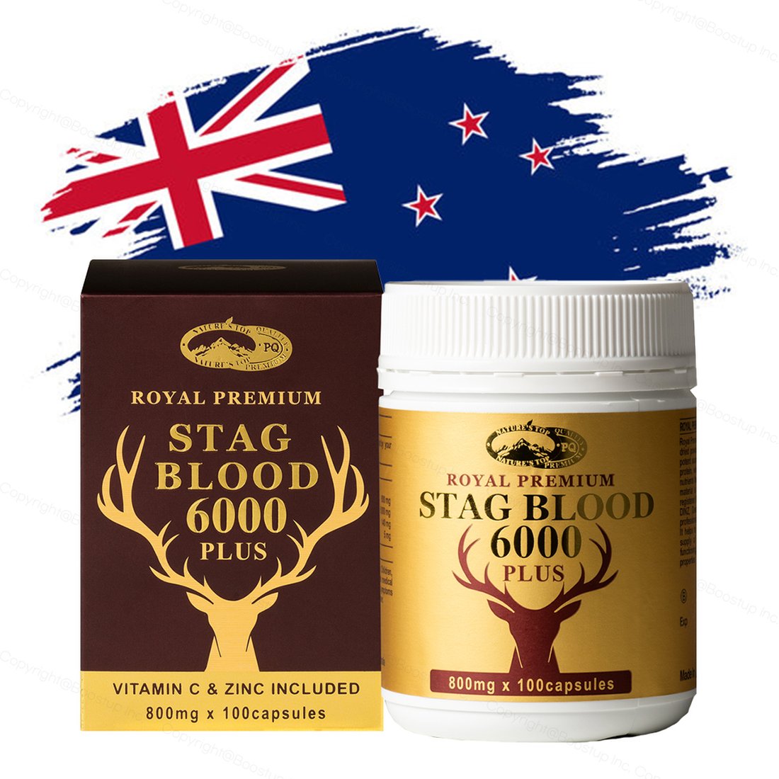 네이쳐스탑 뉴질랜드산 사슴 녹혈 6000 100캡슐 녹용, 믿고 사는 즐거움 SSG.COM