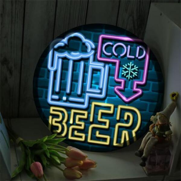 아트박스/꾸밈 nh861-LED액자35R_시원한콜드비어 - SSG.COM