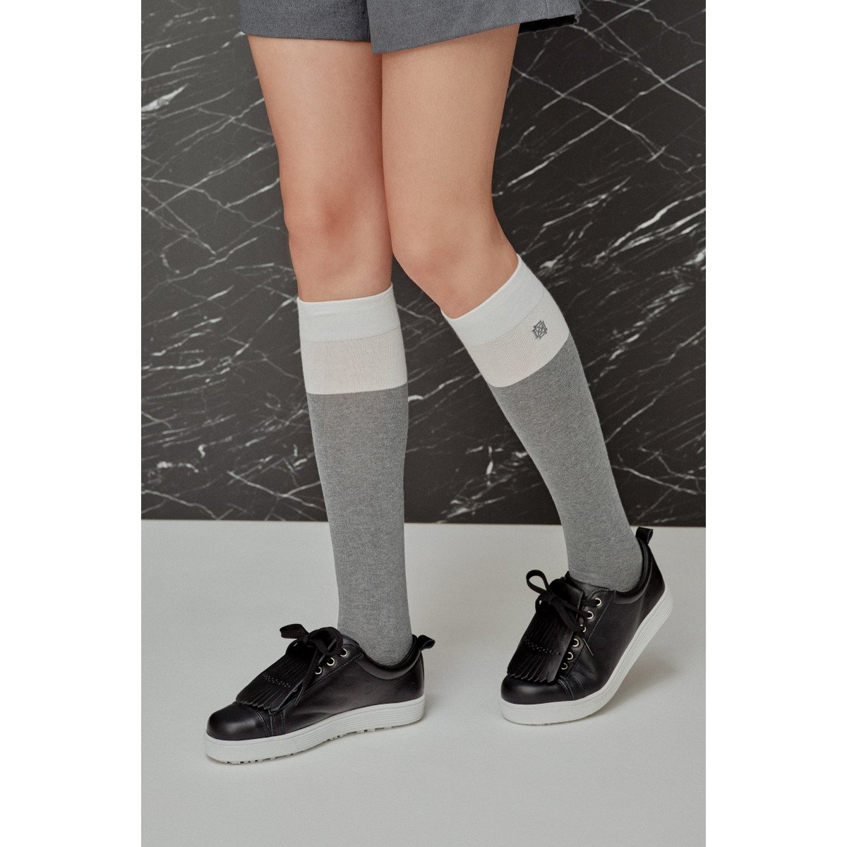 DAKS LONDON GOLF[21FW] [PREMIUM CLASSIC] 그레이 컬러블록 가을 니삭스DNSS1F652G2 - SSG.COM