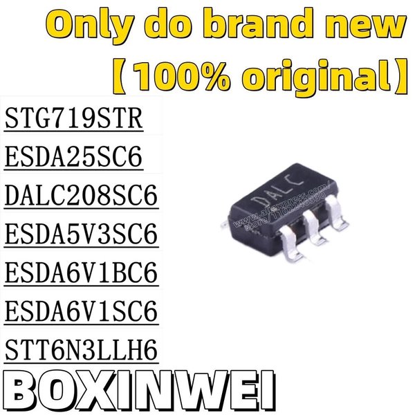 STG719STR ESDA25SC6 DALC208SC6 ESDA5V3SC6 ESDA6V1BC6 ESDA6V1SC6 STT6N3LLH6 10 개 - SSG.COM