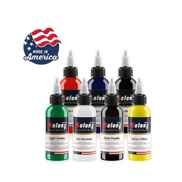 소롱 타투 컬러 문신 잉크 7색 세트 / 30 ml - SSG.COM