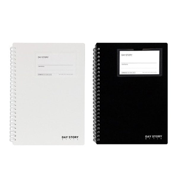 DAY STORY 데이스토리 PP커버 베이직 포켓노트 B5 8mm 80매 명함꽂이노트 5.0 [유진스토어] - SSG.COM