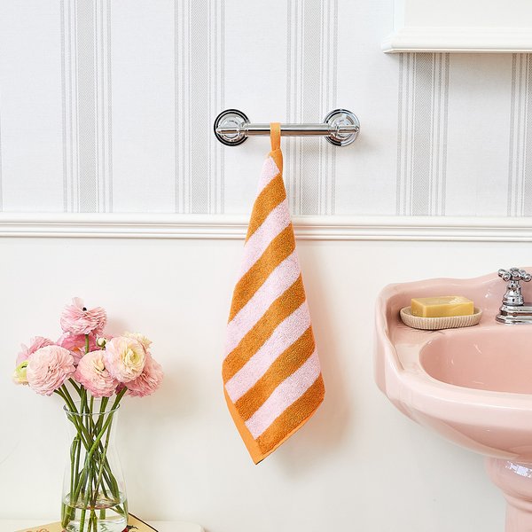 볼드 스트라이프 핸드타월 ORANGE 34X34cm 65g - SSG.COM
