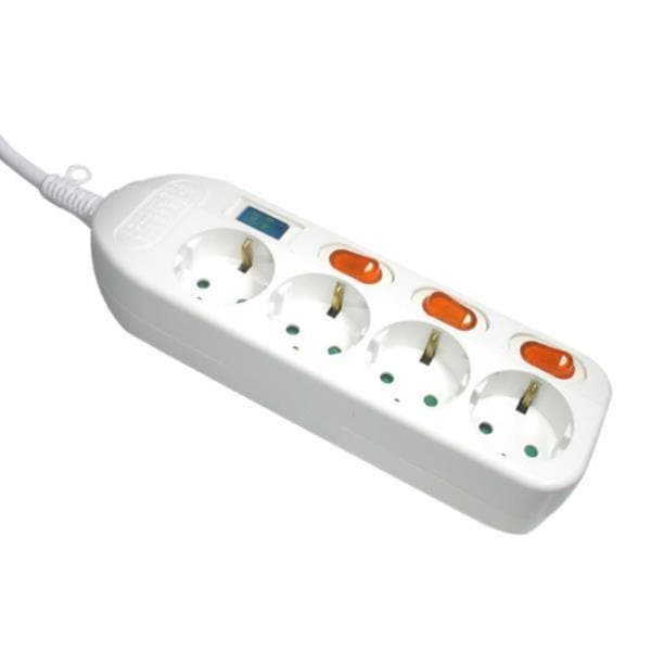 국산 개별 스위치 콘센트 절전멀티탭 노이즈 4구 3M - SSG.COM