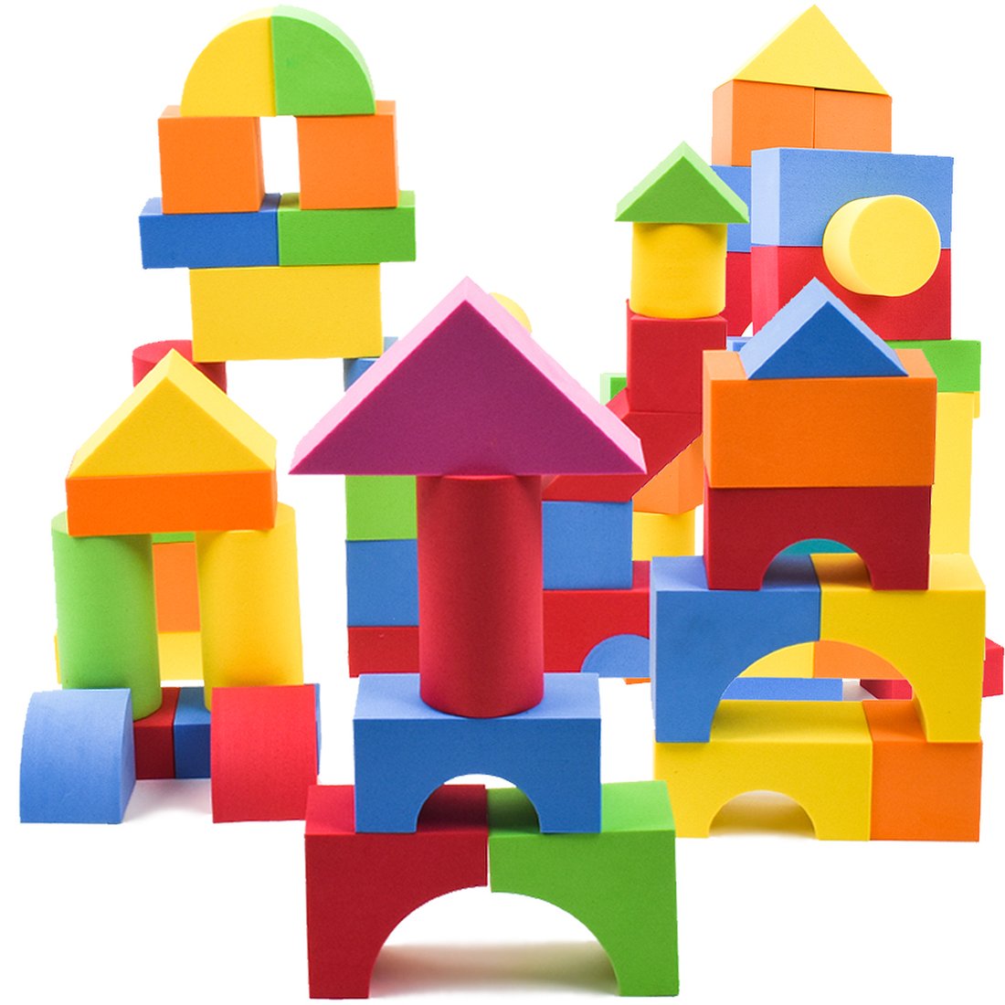 R 오즈토이 EVA 세이프블럭 2861 49p 유아 안전 세이프 소프트 스펀지 블럭 소근육 창의력 발달, 믿고 사는 즐거움 SSG.COM