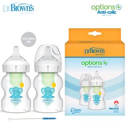 PP 데코 와이드넥 옵션스 플러스 코끼리 젖병 150ml 2P - SSG.COM