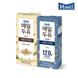 [매일유업] 매일두유 99.9 190ml 24팩+고단백 190ml 24팩 - SSG.COM