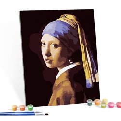 DIY 명화 그림그리기 세트 베르메르 진주귀걸이 40x50 - SSG.COM