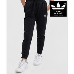 매일 입어도 기분좋은 착용감으로 활동성을 높여주는 오리지널 트레포일 기모팬츠 블랙(H32406) - SSG.COM