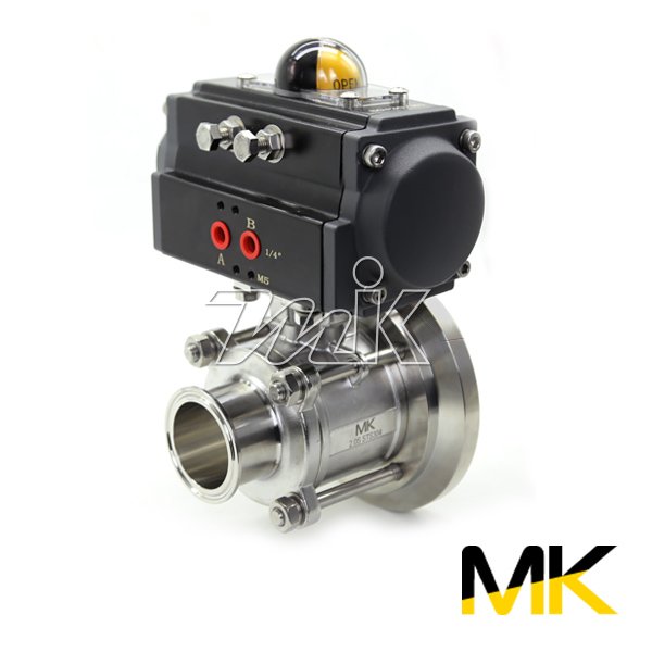 쎄니타리 Sanitary 1페럴(싱글) 공압 바텀 밸브 (3P) Single (SUS304) - 3S - SSG.COM