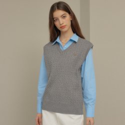 WOMAN GNRL 에센셜 케이블 베스트 [GREY] / WBC1L06519 - SSG.COM