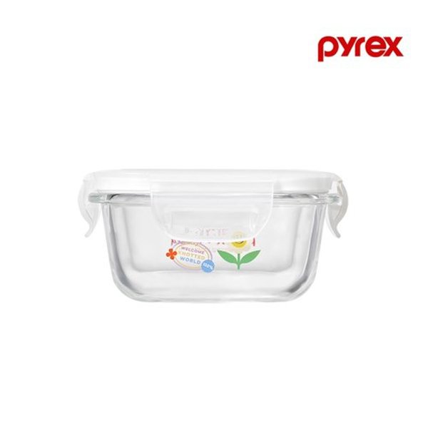 파이렉스 노티드 4면밀폐용기 정사각 310ml - SSG.COM