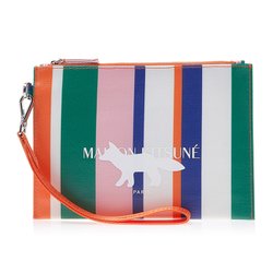 [메종 키츠네] 멀티 스트라이프 파우치 KU05548WE4006 MS - SSG.COM