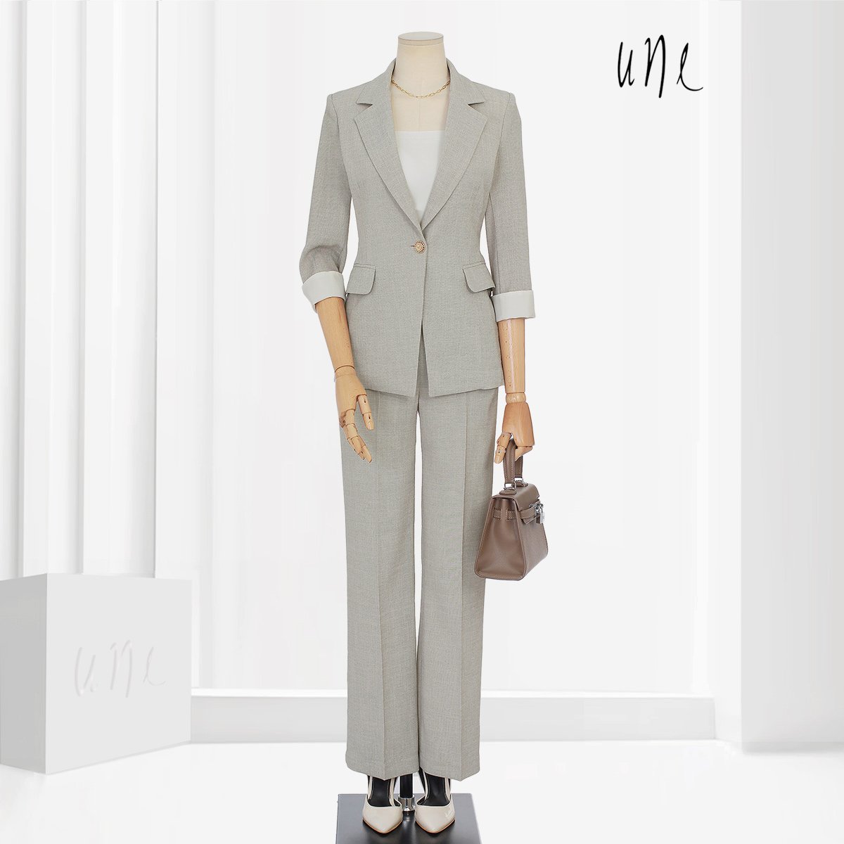 윈(une) [SET][77까지]린넨터치싱글자켓+슬랙스SET - SSG.COM