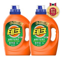 테크 진드기 알레르기 원인 제거 액체세제 용기 3L 일반 X 2개 - SSG.COM