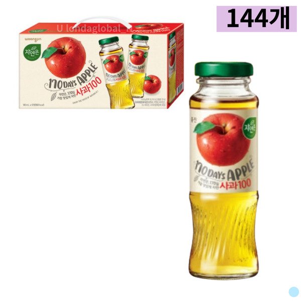 자연은 170일 사과 사무실 손님 음료수 180ml 24개 X6 - SSG.COM