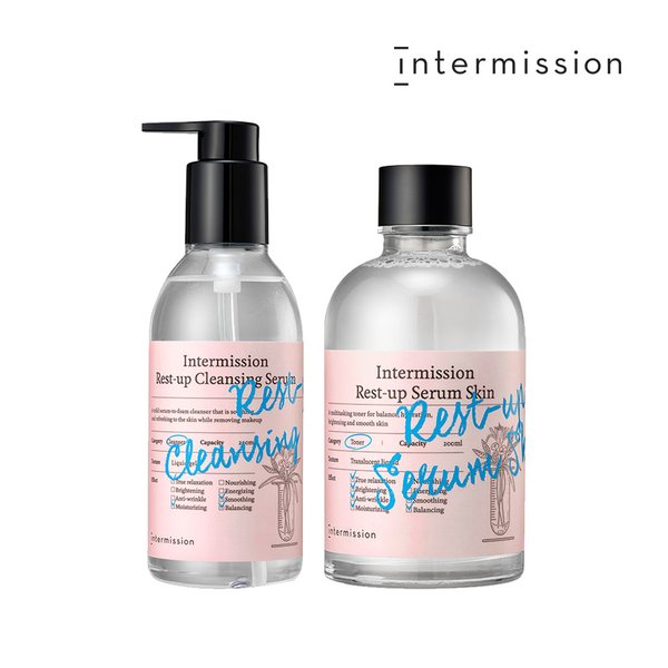 인터미션 레스트 업 세럼 스킨 200ml+클렌징 세럼 220ml - SSG.COM