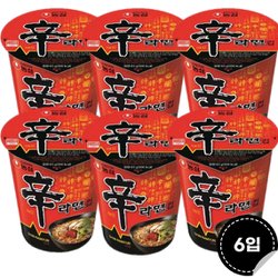 농심 신라면 소컵 65g (6입) - SSG.COM