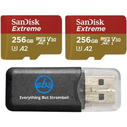 샌디스크 익스트림프로 SanDisk Extreme V30 A2 256GB Micro SD 카드 (2 팩) DJI Air 2S 드론용 - SSG.COM
