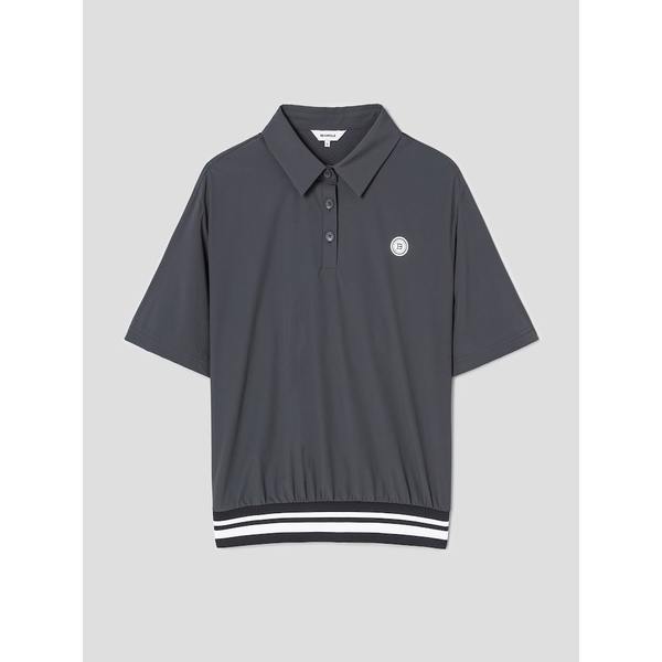 [빈폴골프] 여성 타공믹스 블루종핏 반소매 티셔츠 애쉬 (BJ3742A094), 믿고 사는 즐거움 SSG.COM