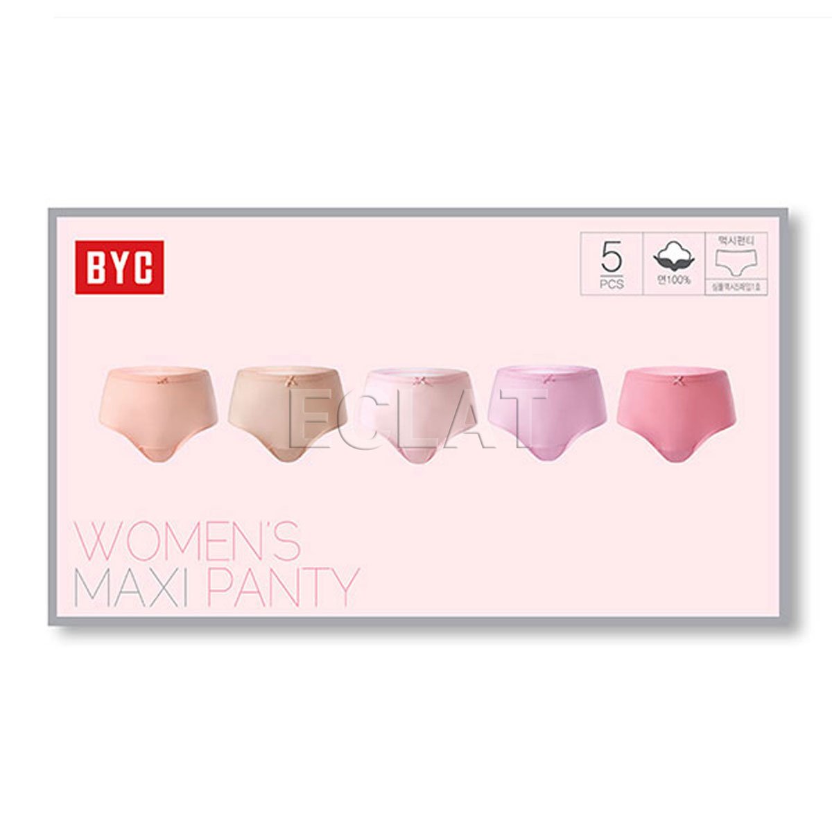 [BYC] 빅사이즈 심플 맥시 여성 팬티 5매입 세트 BYX0152 - SSG.COM