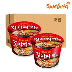 삼양 김치찌개면 큰컵 110g x 16입 - SSG.COM