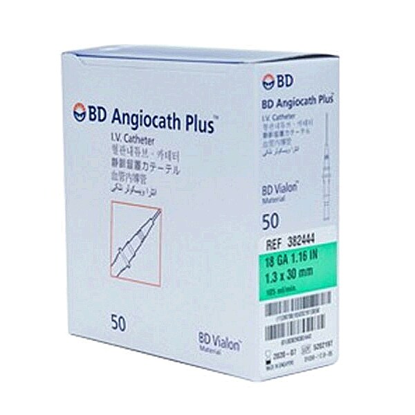 [벡톤디킨슨] 정맥카테타 Angiocath Plus 18Gx1.16inch 50개입 - SSG.COM