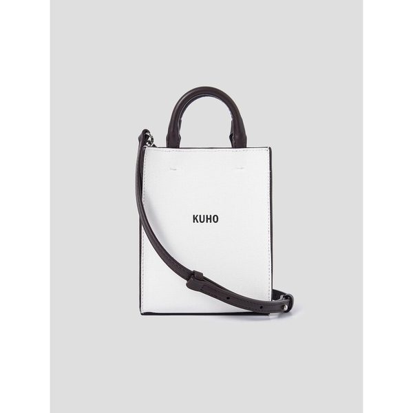 [KUHO] Pocket Canvas Handy Bag White (KF31D4MY51) - SSG.COM