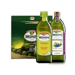 [지방주문마감] 모니니 2호(엑스트라버진올리브오일 1L + 포도씨오일 1L) - SSG.COM
