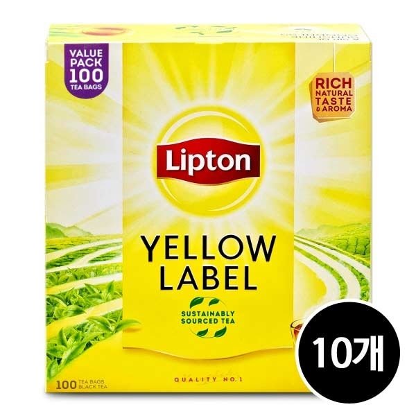 립톤 옐로우 라벨 홍차, 2g, 1000개 - SSG.COM