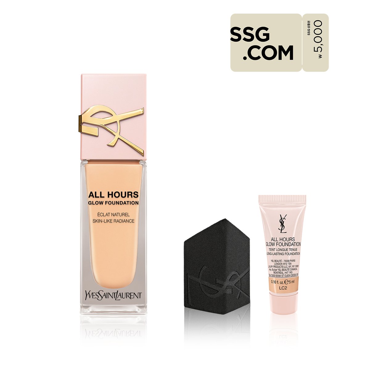 [9월/SSG단독] NEW 올아워 글로우 파운데이션 세트(+스펀지+파운데이션 5ml) - SSG.COM
