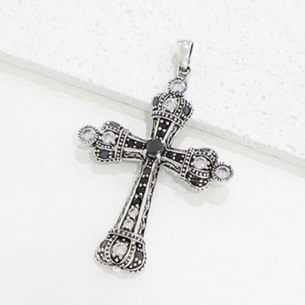 [M7] 여자 실버925 남자 패션 십자가 검정 팬던트 - SSG.COM