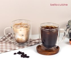 벨라쿠진 더블월 내열 이중 유리컵 300ml 2P 세트 - SSG.COM
