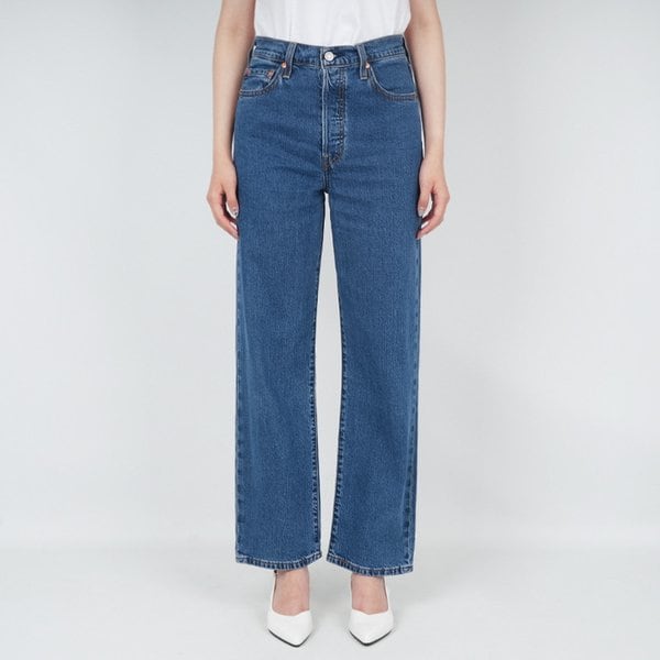 리바이스 여성 청바지 쿨진 립케이지 스트레이트 앵클 미디엄블루 726930200 - SSG.COM