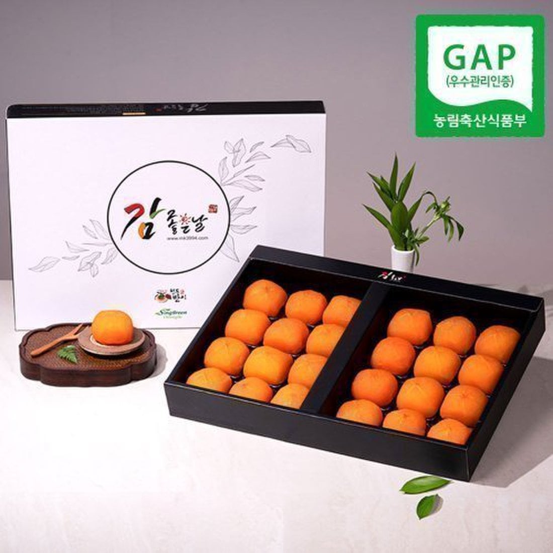 1+1 감좋은날 청도 반건시 곶감 명절선물세트 24구 특대자 80g~110g, 믿고 사는 즐거움 SSG.COM