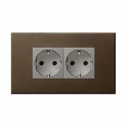 아테오 유럽형 다크브론즈 콘센트 2구(4M) 르그랑 - SSG.COM