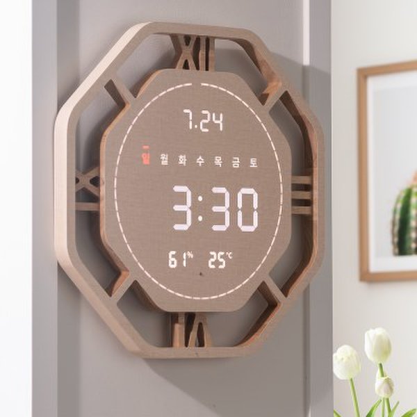 플라이토 와이파이 로마 터닝 LED 벽시계 40cm / 포토사은품 - SSG.COM