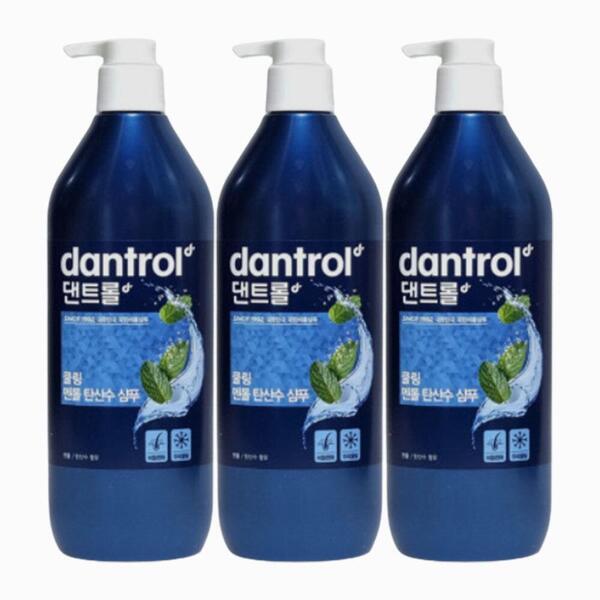 댄트롤 쿨링 멘톨 탄산수 샴푸 820ml 3개 - SSG.COM