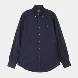 폴로 남자 옥스포드 가먼트다이 긴팔셔츠 네이비 710772290002 - SSG.COM