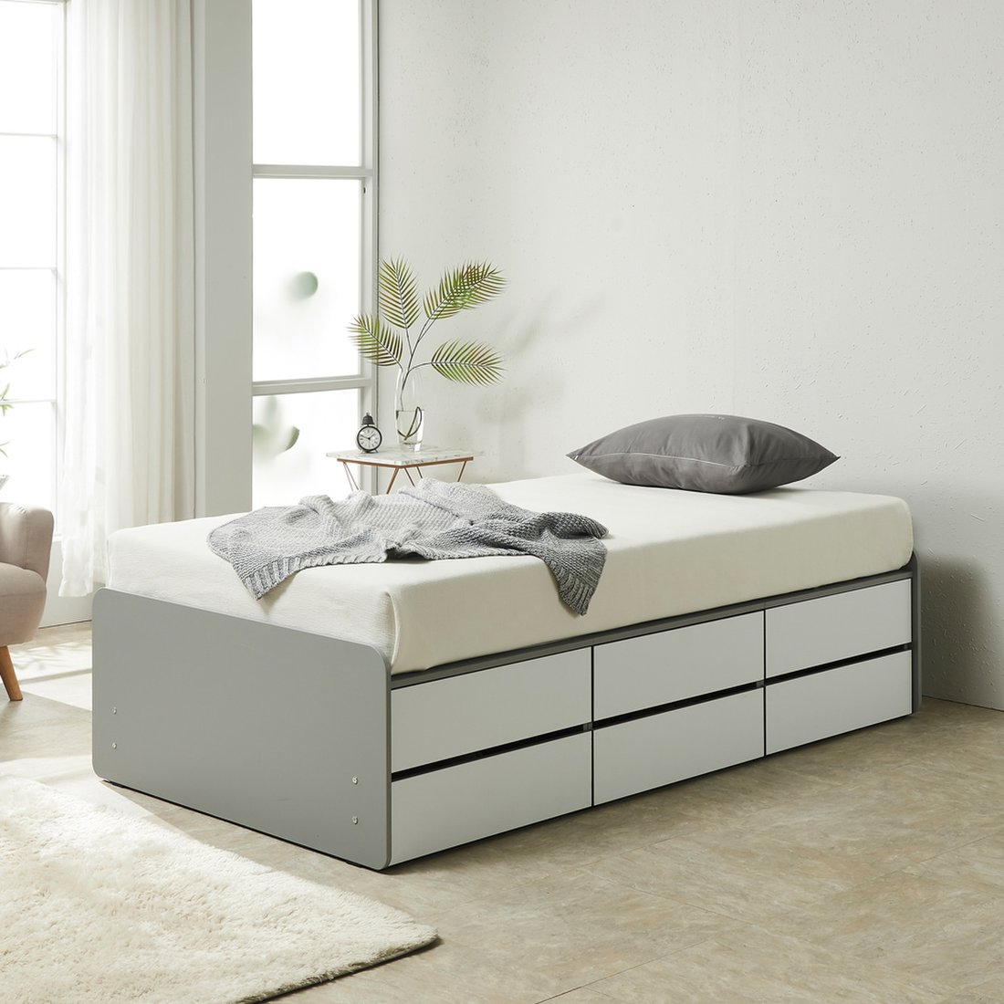 중학생 높은침대프레임 이불수납 서랍 침대 슈퍼싱글 SS DO229, 믿고 사는 즐거움 SSG.COM