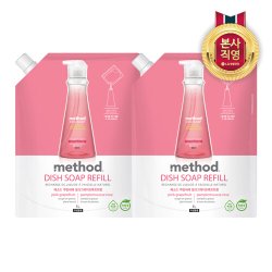 메소드 핑크그레이프 주방세제 리필 1L x 2개 - SSG.COM
