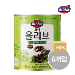 (주)동서 리치스 블랙올리브 슬라이스 3kg x6캔 - SSG.COM
