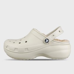 겨울크록스 CROCS 우먼스 클래식 라인드 플랫폼 방한 털슬리퍼 207938-2Y2 - SSG.COM