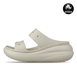 크록스 여성 크러쉬 웨지 힐 슬리퍼 샌들 본 207670-2Y2 - SSG.COM