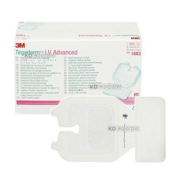 3M 테가덤 IV 1683 드레싱밴드 100매 6.5x7cm IV카테터 고정드레싱 - SSG.COM
