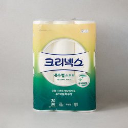 크리넥스 3겹 내추럴 소프트 화장지 30m*30롤 - SSG.COM