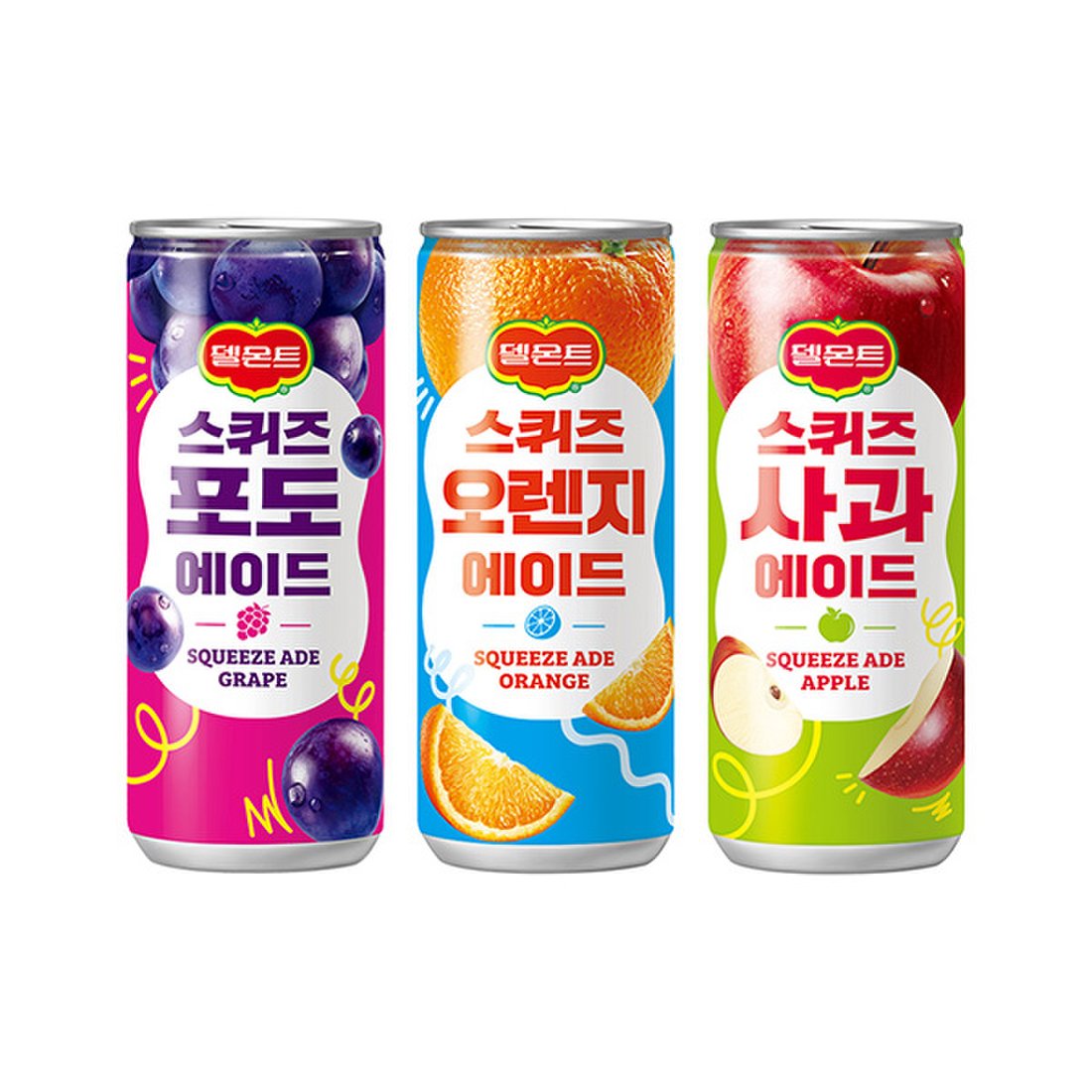 델몬트 스퀴즈 240ml 30캔 오렌지 포도 사과 과일주스 3종, 믿고 사는 즐거움 SSG.COM