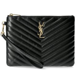 국내배송 23FW 생로랑 카산드라 마틀라세 A5 파우치 클러치백 379039 1000 - SSG.COM