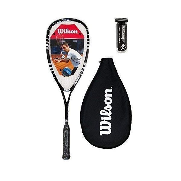 독일 윌슨 스쿼시라켓 스쿼시채 Wilson Hyper Hammer 120 Squash Racket 3 Balls 1233659 ...