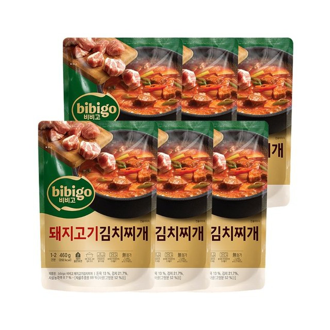 비비고 돼지고기김치찌개 460g x6개, 믿고 사는 즐거움 SSG.COM